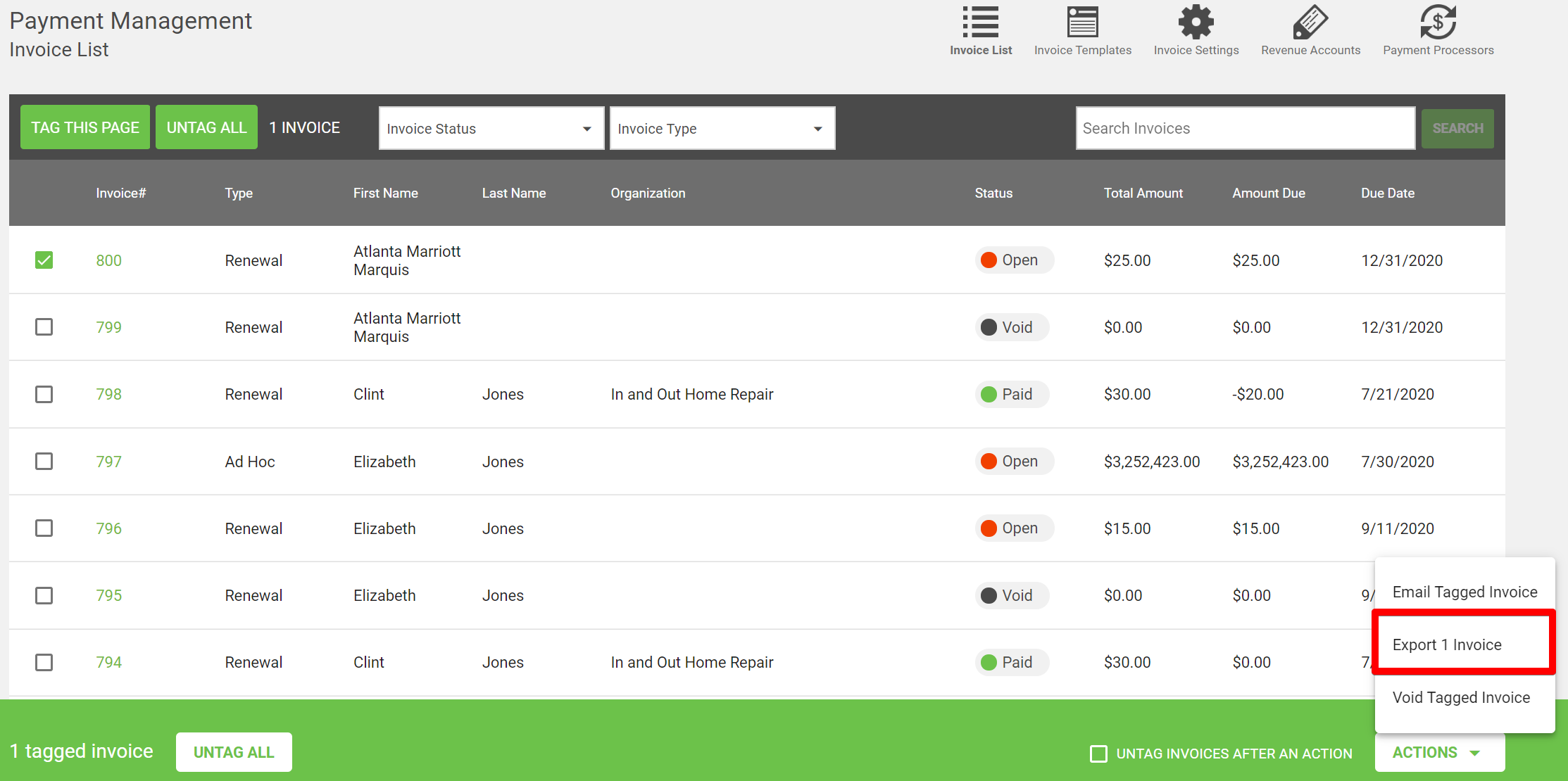 Invoicing MC Professional