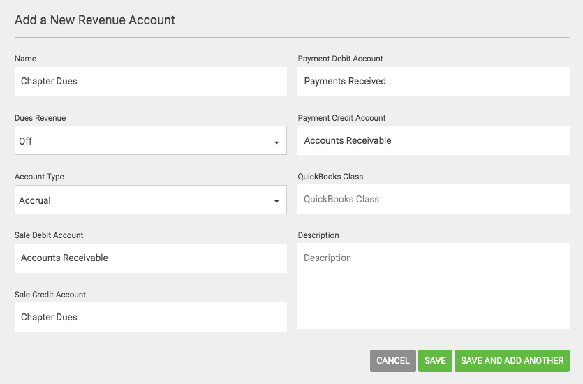 Revenue accounts and importing into Quickbooks – MC Professional