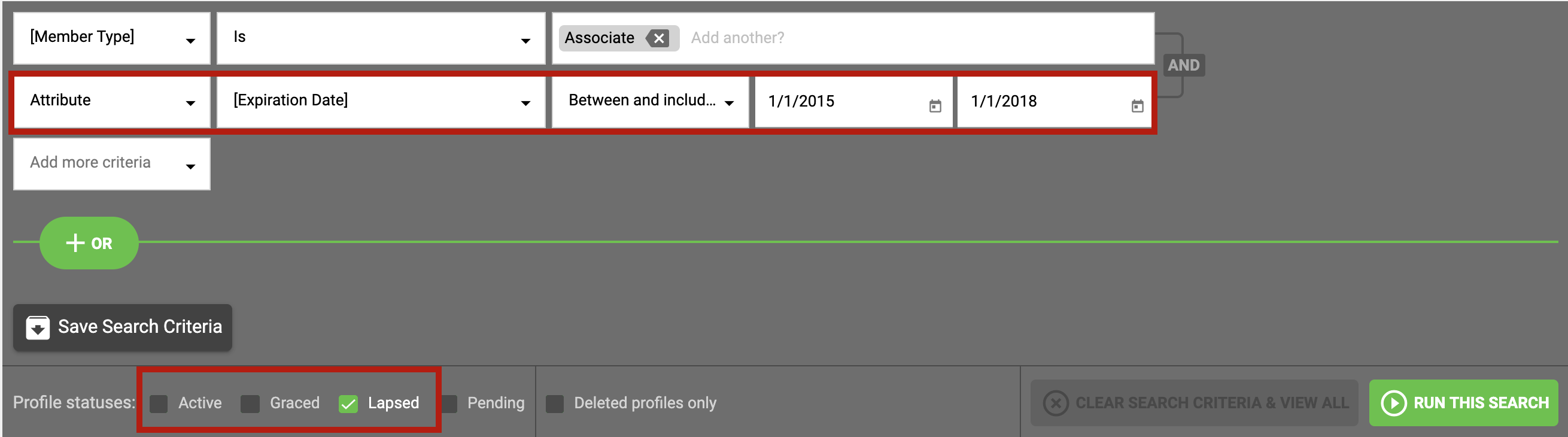 Moving profiles to the prospect member type – MC Professional