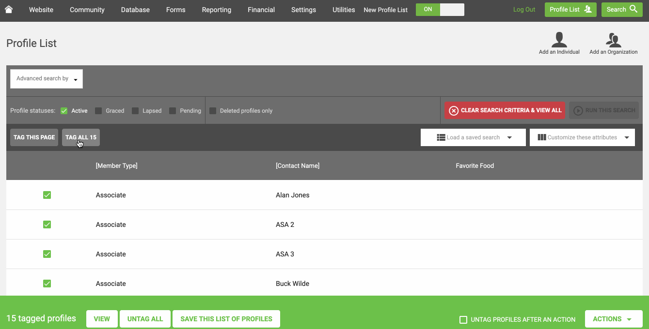 Moving profiles to the prospect member type – MC Professional