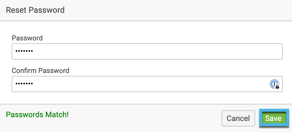 Password resets – MC Professional