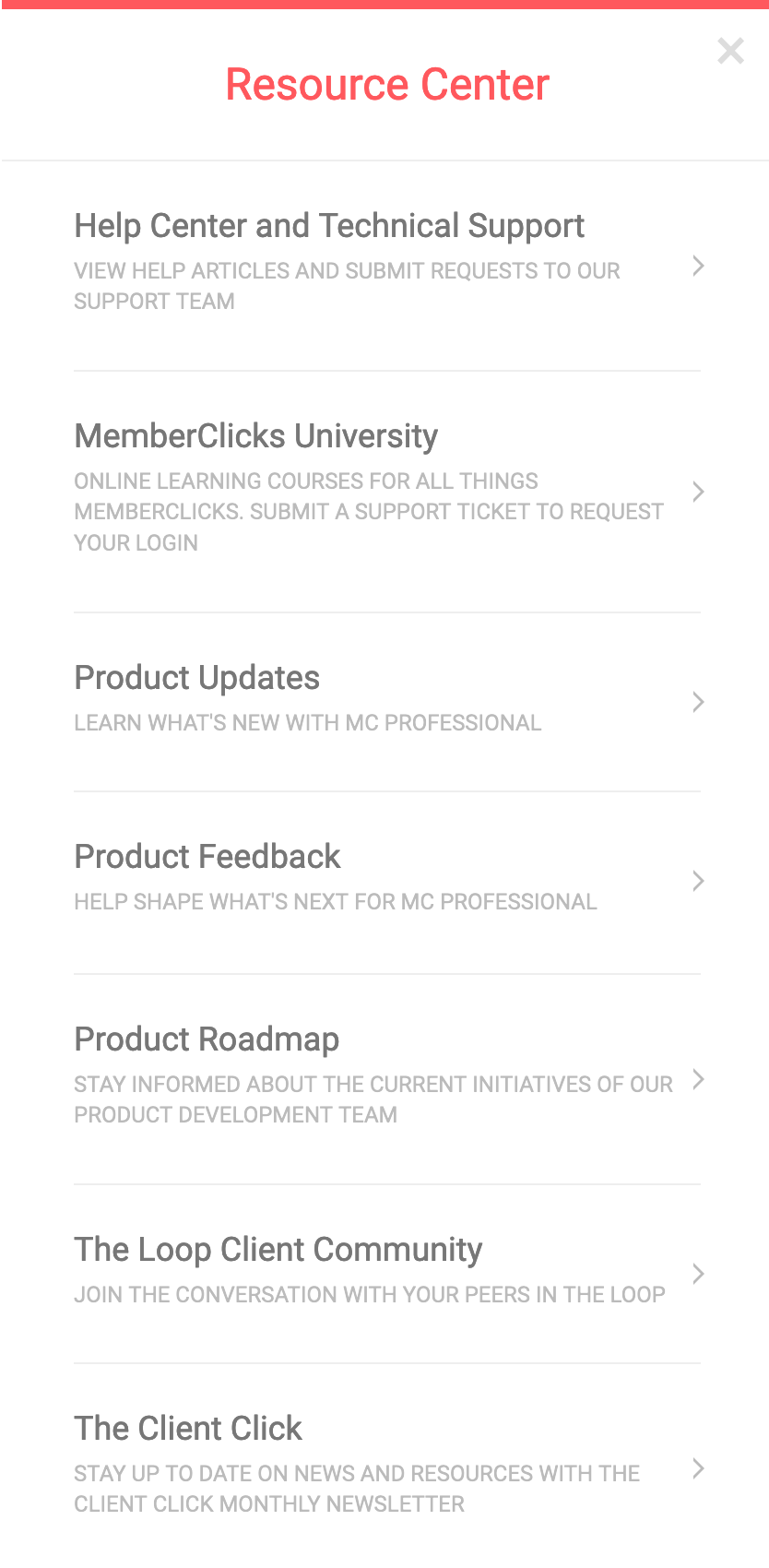 Product support – MC Professional