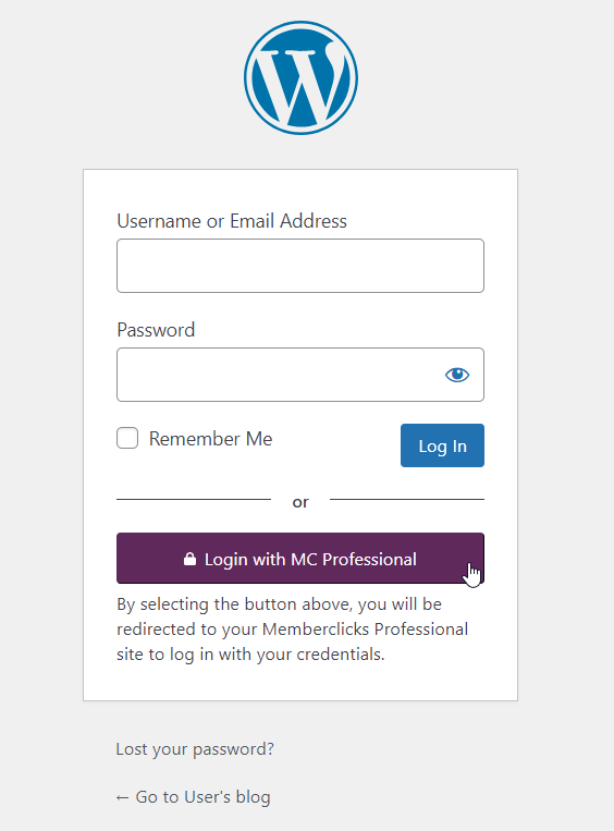 Integrating with WordPress: Single sign-on (SSO) – MC Professional